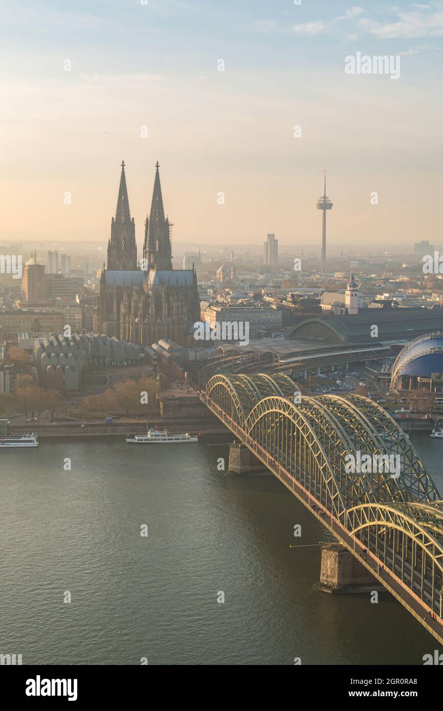 Aerial view of cologne hi-res stock photography and images - Alamy