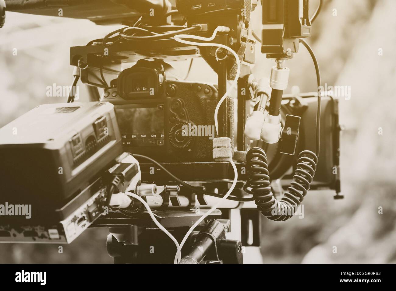 Behind the scenes of filming hi-res stock photography and images - Alamy