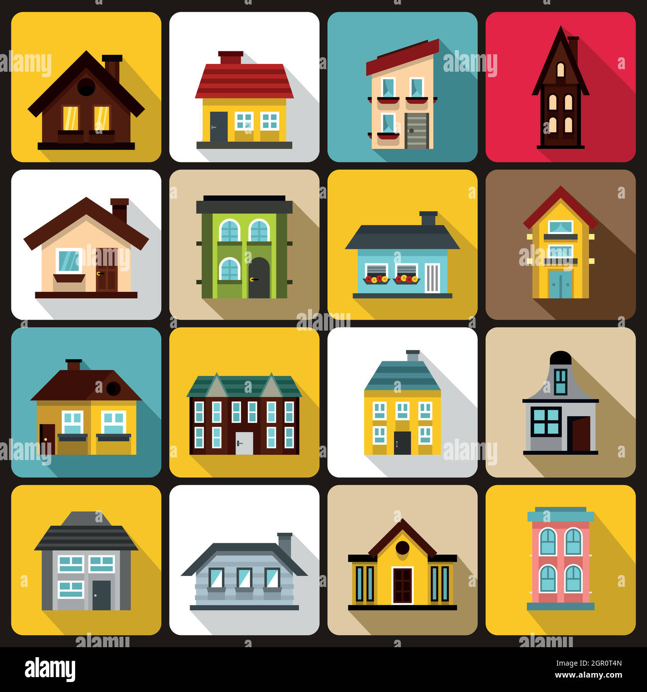 Colourful house exterior Stock Vector Images - Alamy