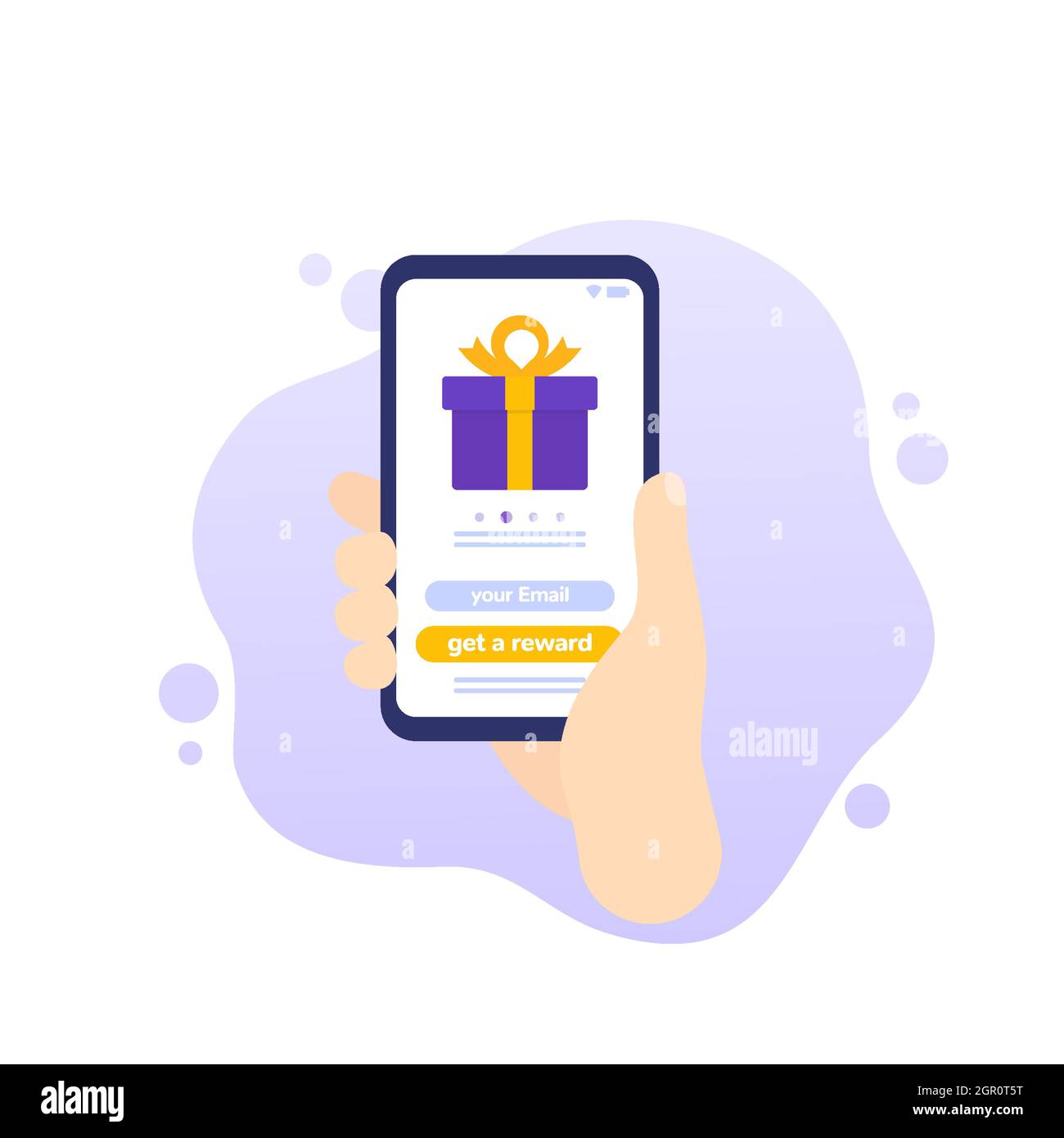 App screen rewards Stock Vector Images - Alamy