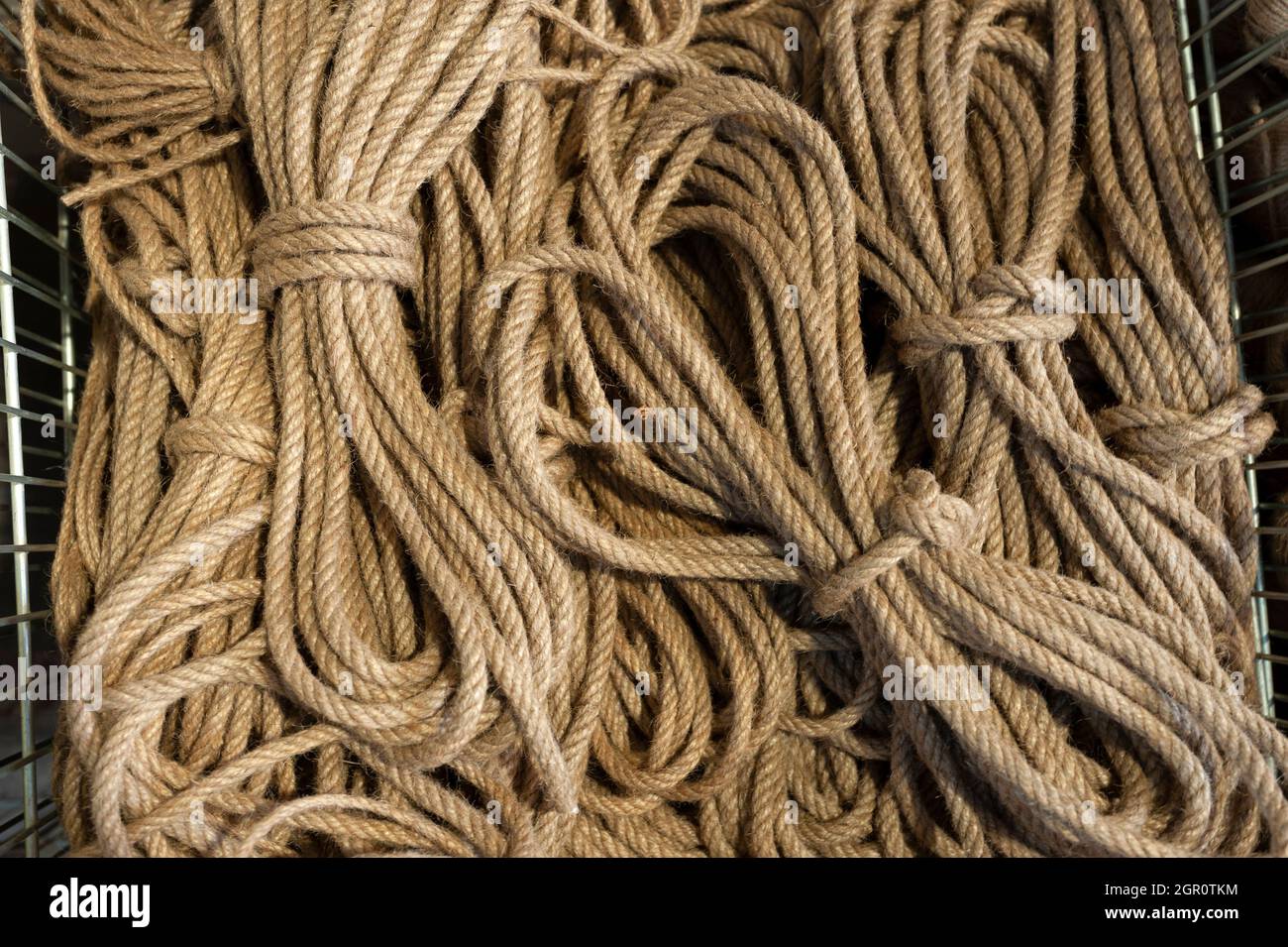 The rope, line, hawser, lanyard, lashing, string, cord, tether ...