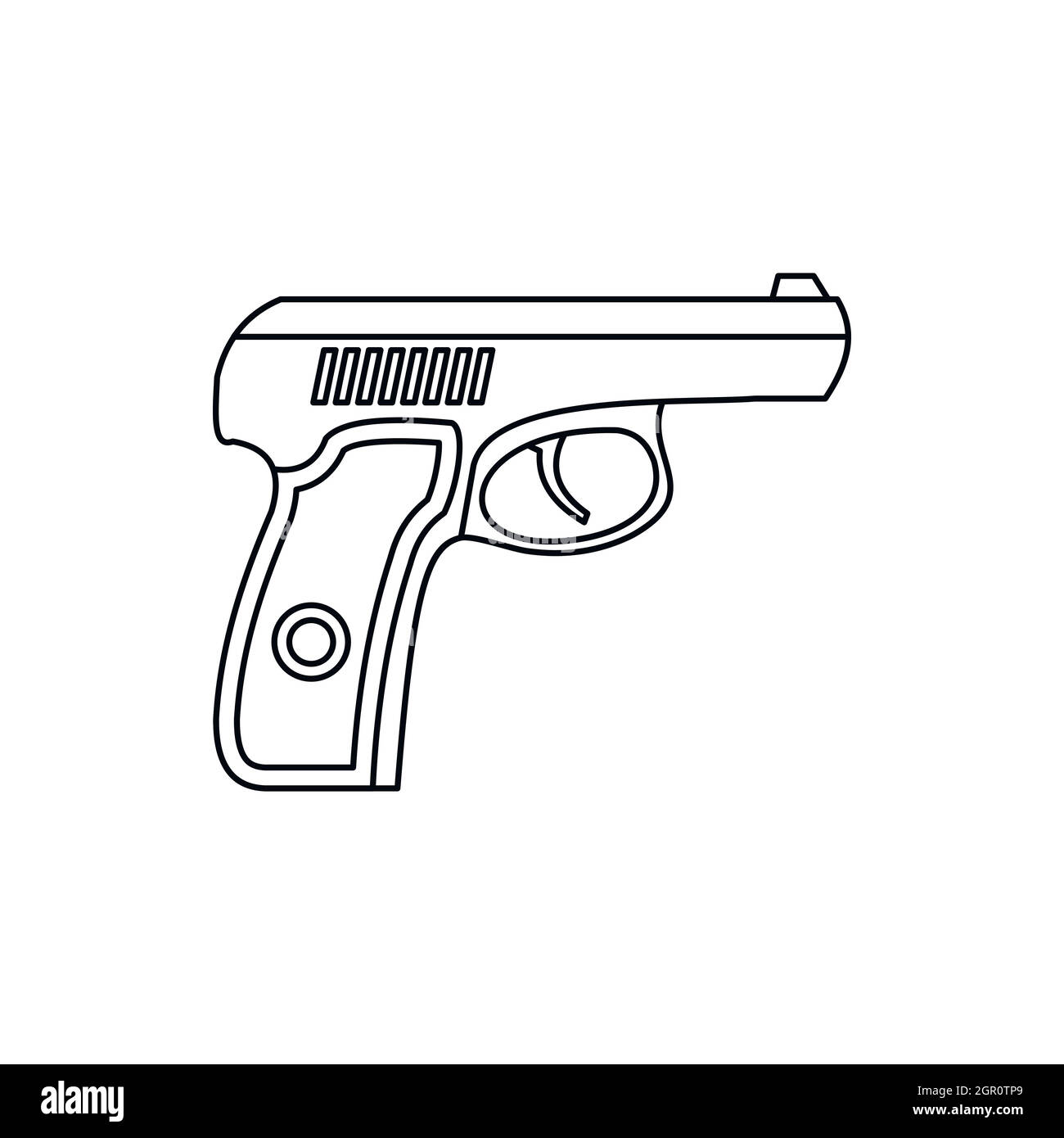 Gangster gun in style Stock Vector Images - Alamy