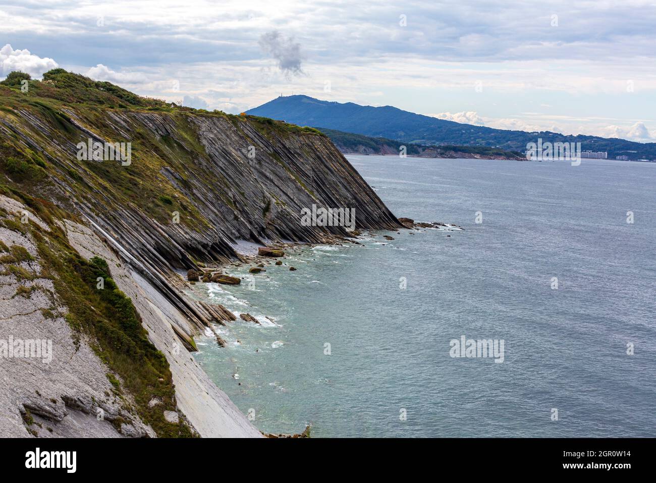 Corniche d'Urrugne, Observation deck, The cliffs of the Corniche is one ...