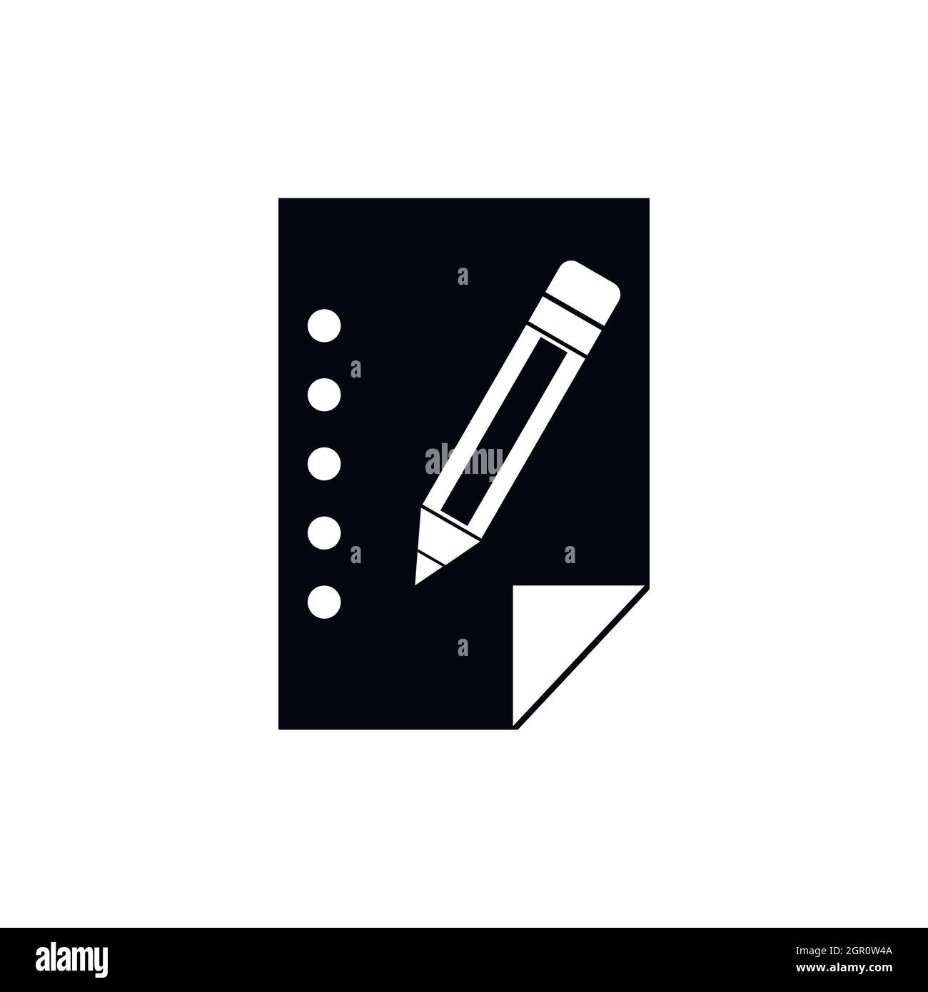 Notebook icon, simple style Stock Vector Image & Art - Alamy