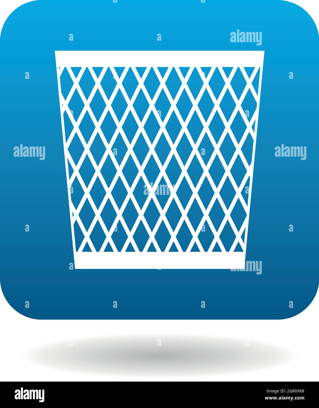 Empty trash can in Stock Vector Images - Alamy