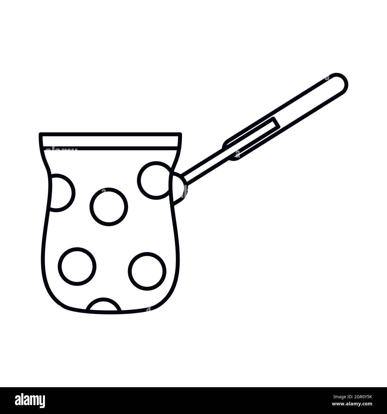 Turkish pot icon outline Cut Out Stock Images & Pictures - Alamy