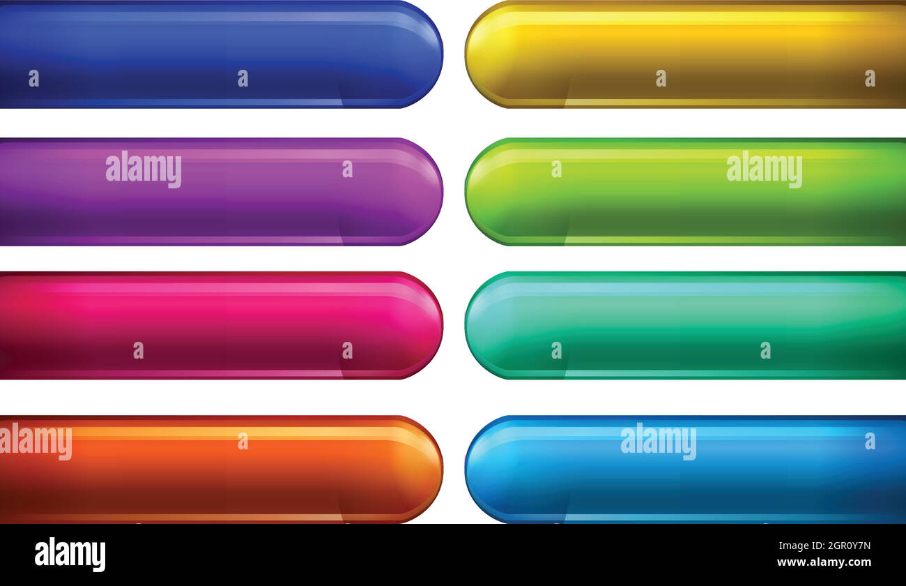 Colorful web buttons Stock Vector Image & Art - Alamy