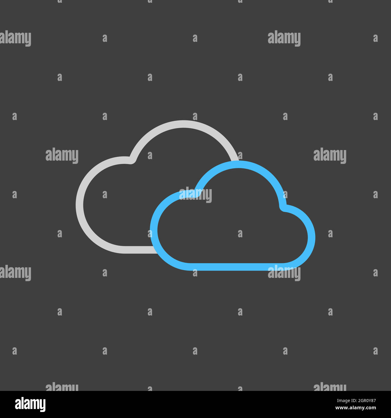 Clouds technology background Stock Vector Images - Alamy