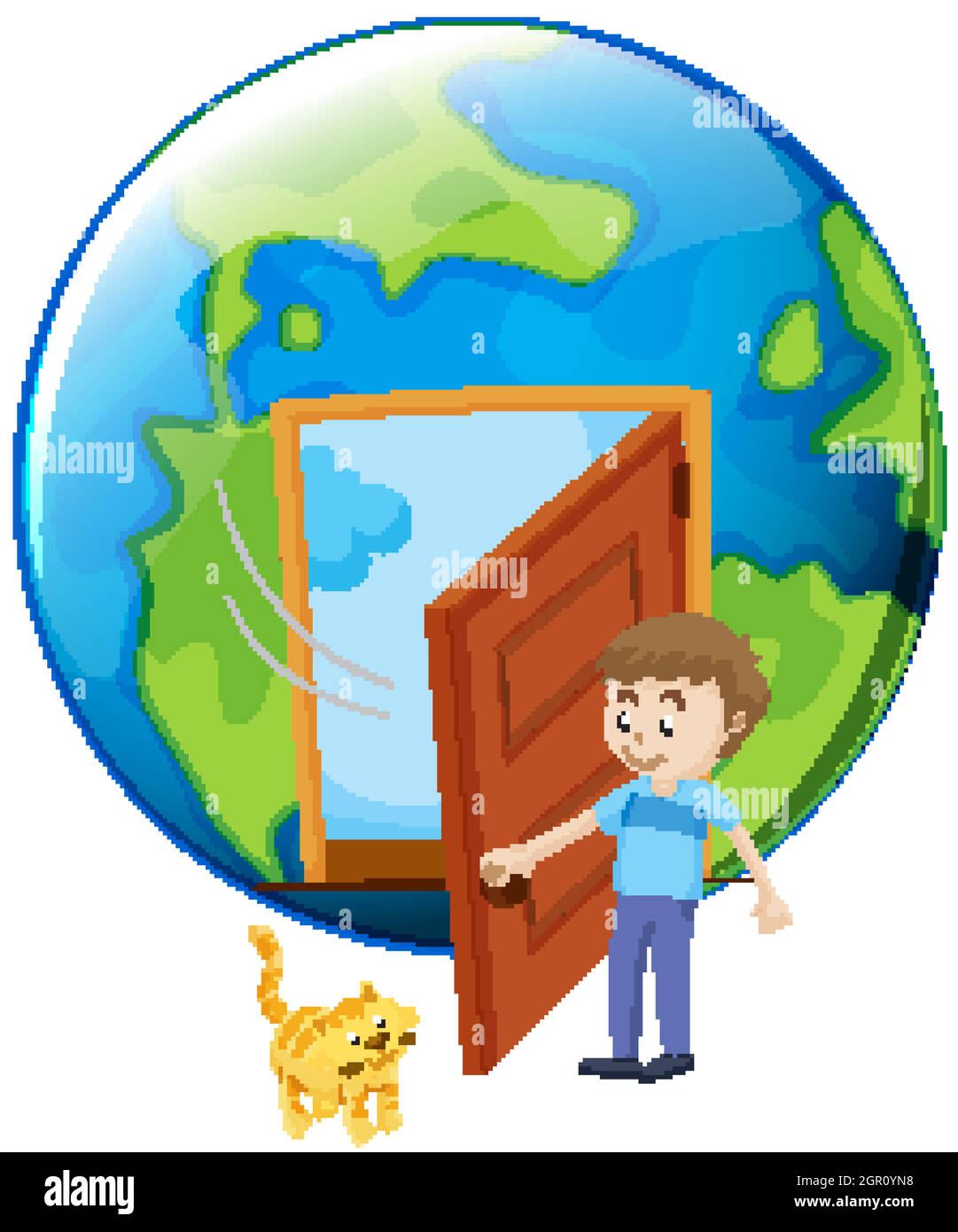 Cat with man Cut Out Stock Images & Pictures - Alamy