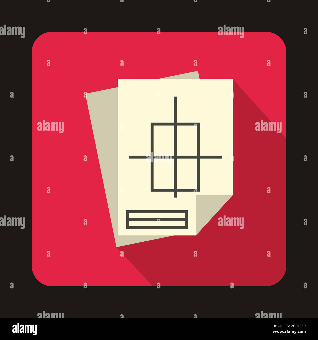 Building plan icon in flat style Stock Vector Image & Art - Alamy