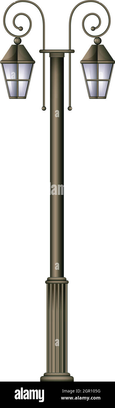 Light pole on background Stock Vector Images - Alamy