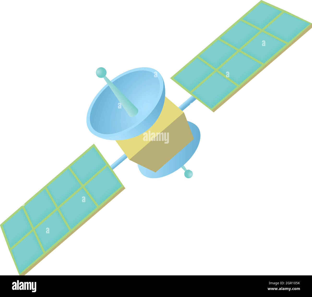 Space satellite icon in cartoon style Stock Vector Image & Art - Alamy