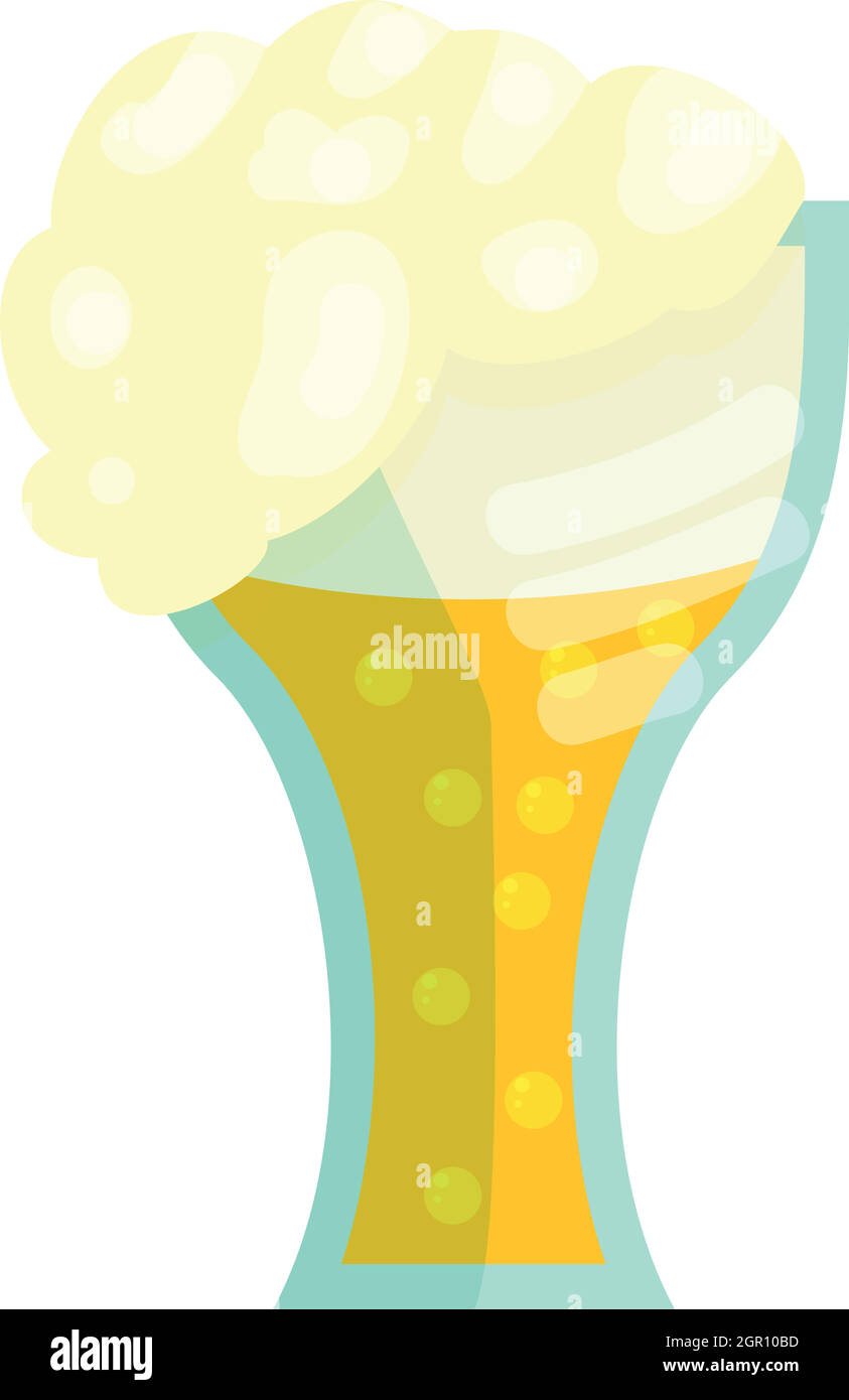 Beer in glass icon Stock Vector Images - Alamy