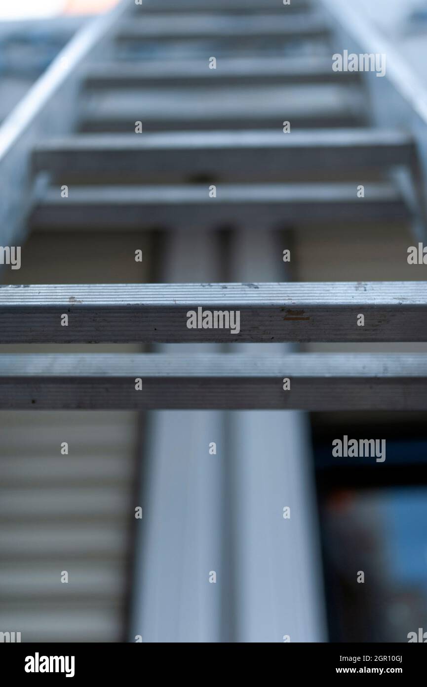 Ladder going up Stock Photo - Alamy