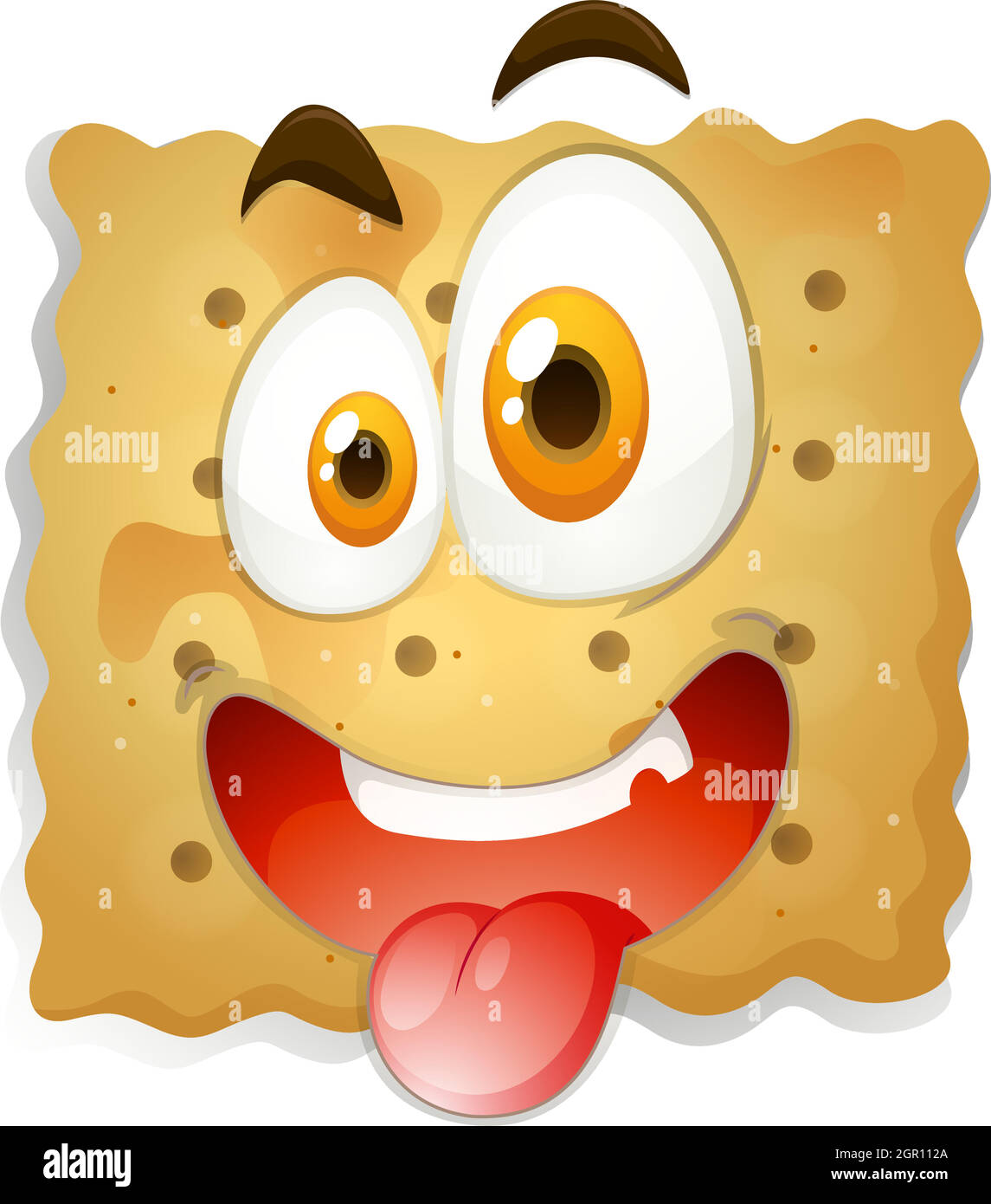 Happy face biscuit Stock Vector Images - Alamy