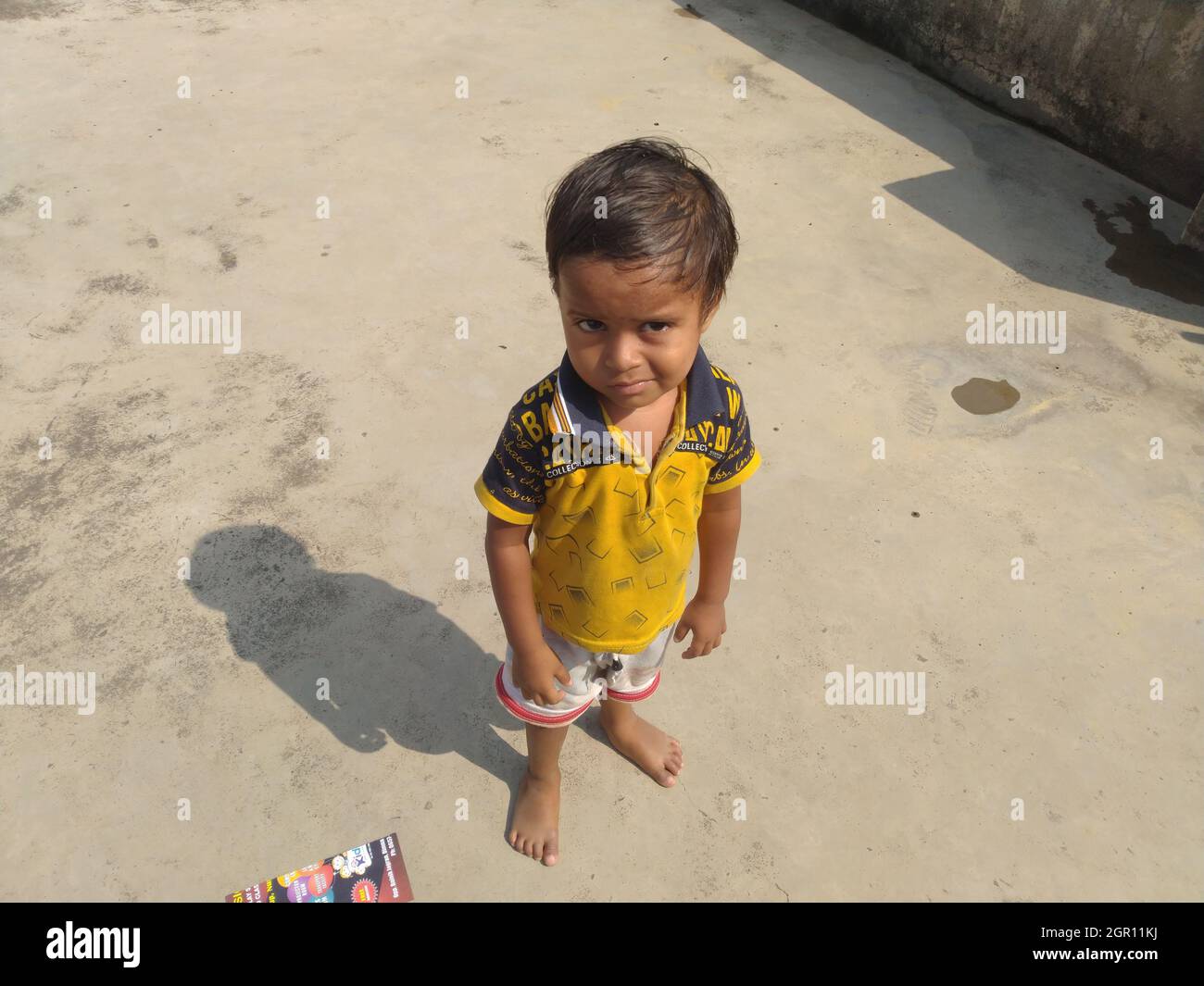 Little Boy Standing Up