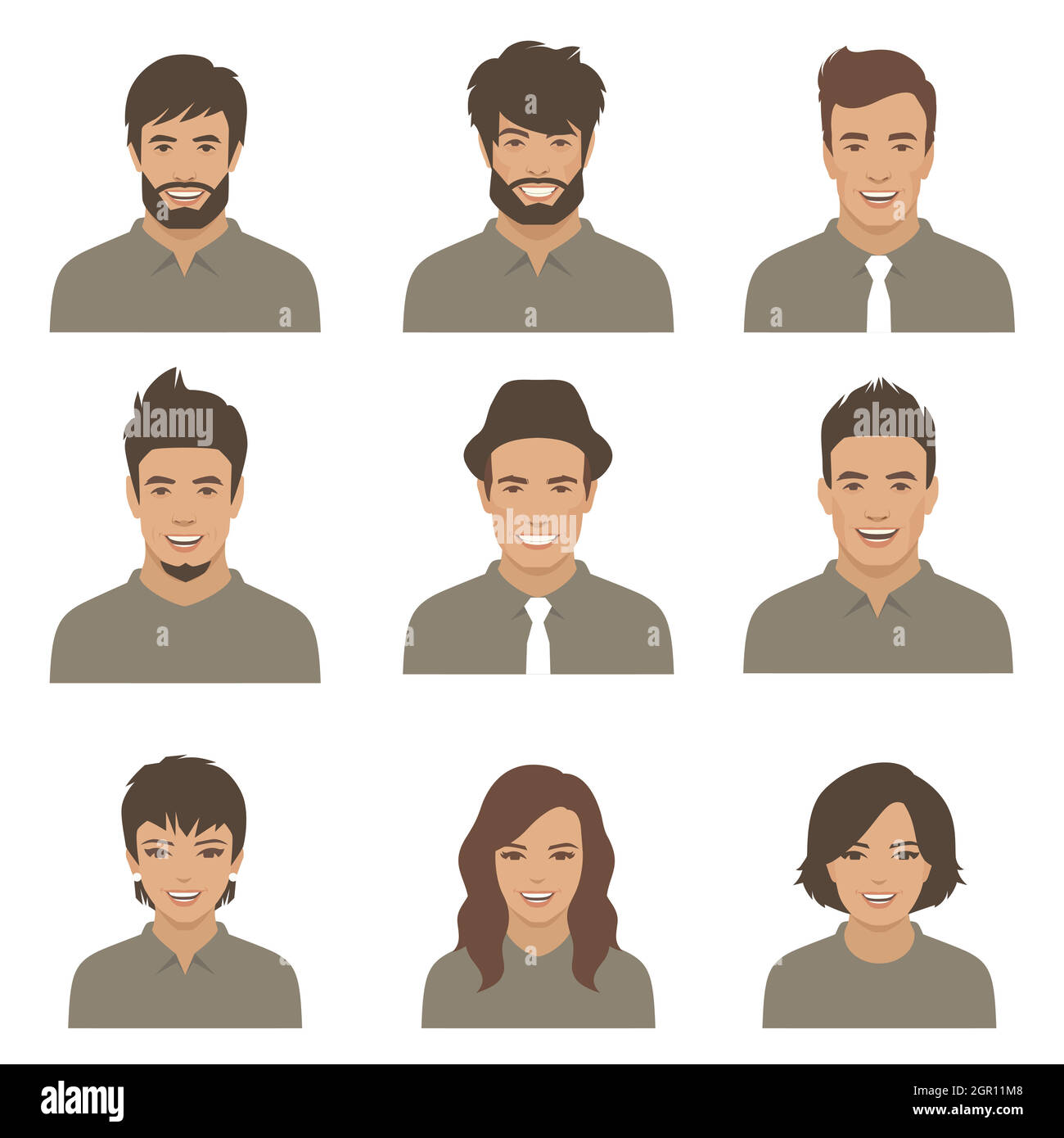 avatars,vector people faces Stock Vector Image & Art - Alamy