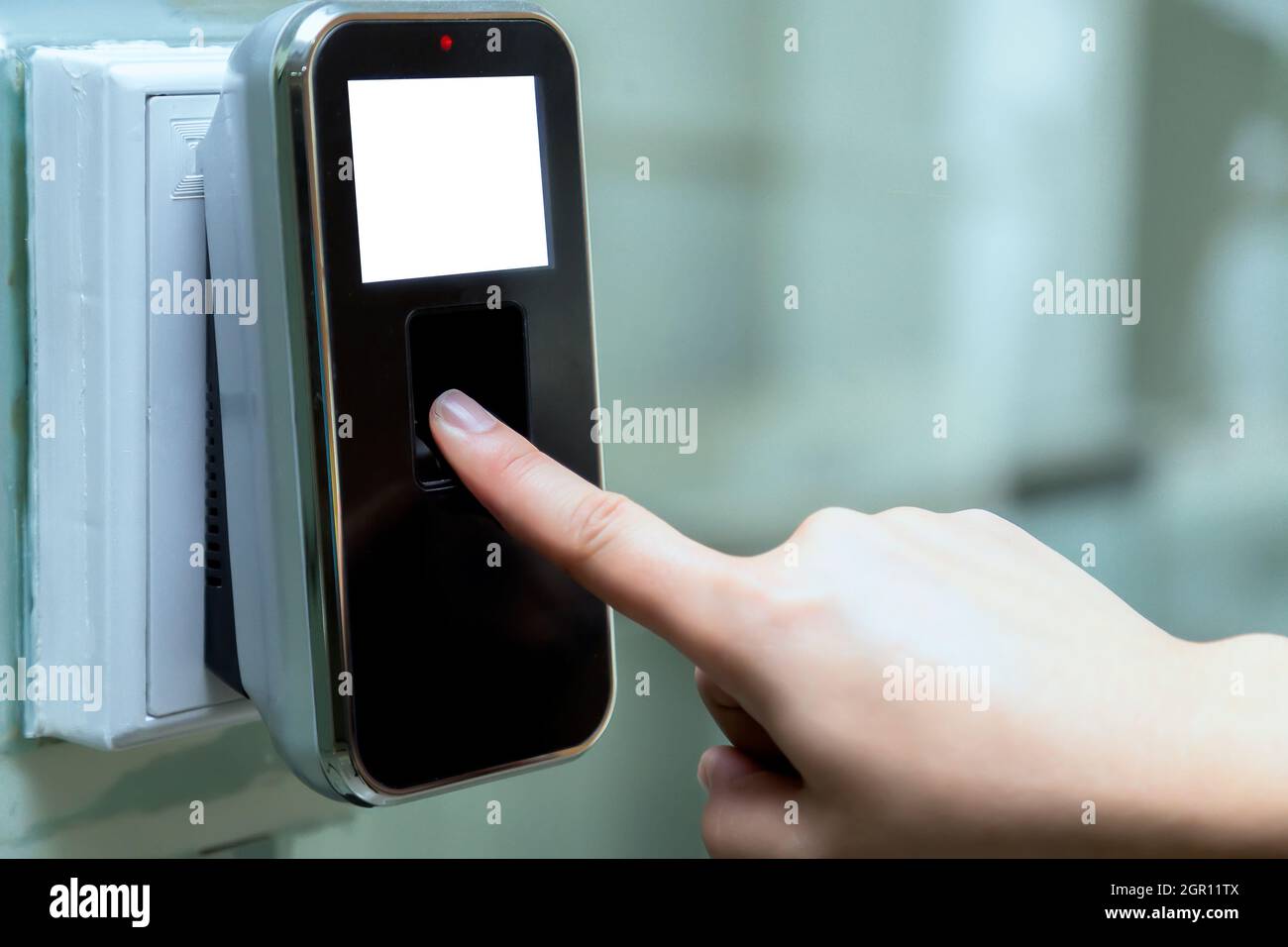 Fingerprint Scanner Machine High Resolution Stock Photography and ...