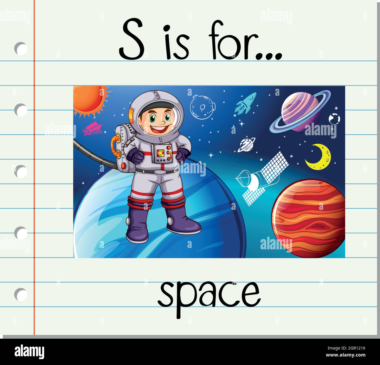 Space science for kids Stock Vector Images - Alamy
