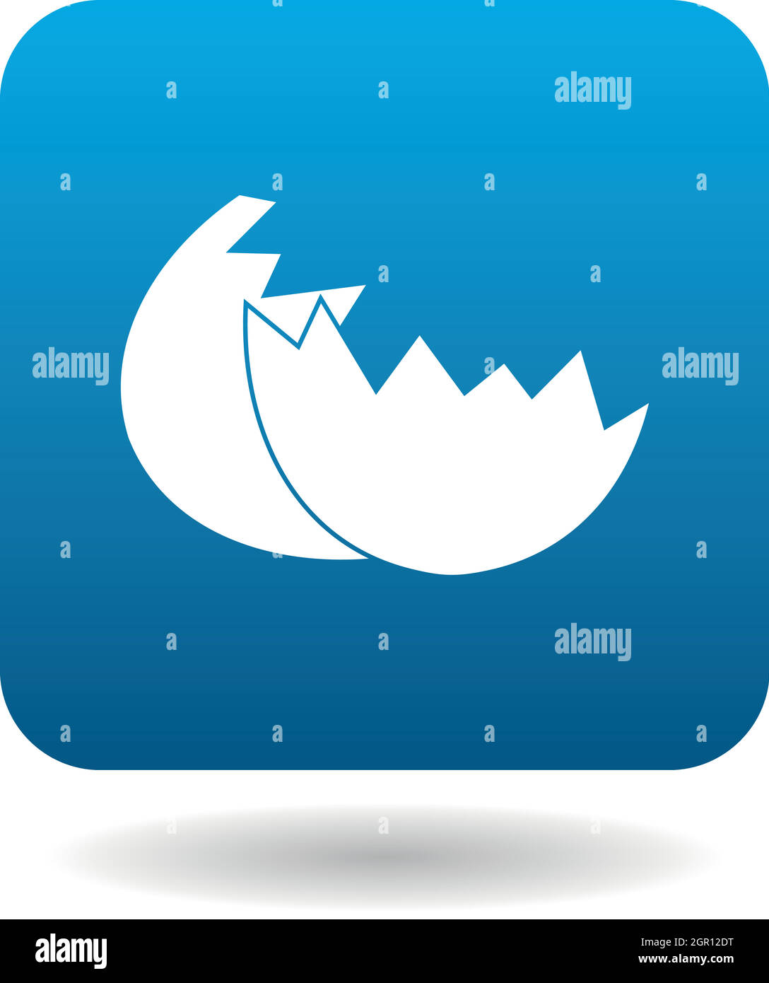 Eggshell icon in simple style Stock Vector Image & Art - Alamy