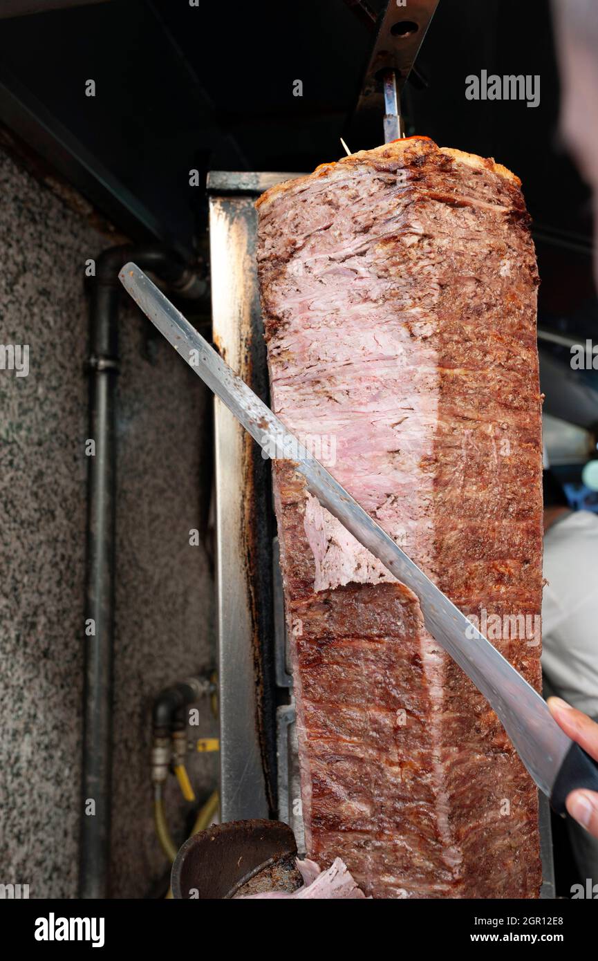 Turkish meat doner kebab Stock Photo - Alamy