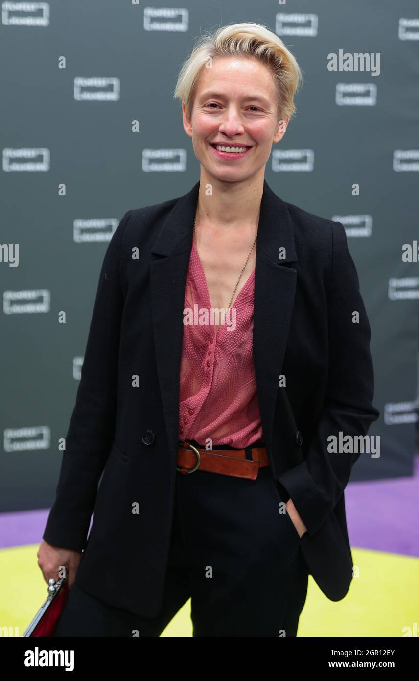 Hamburg, Germany. 30th Sep, 2021. Actress Sandra Borgmann is coming to ...