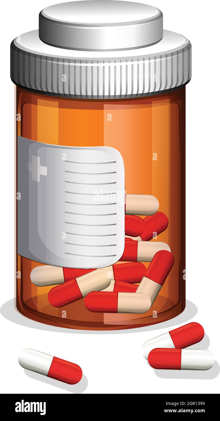 Capsule icon on white Stock Vector Images - Alamy