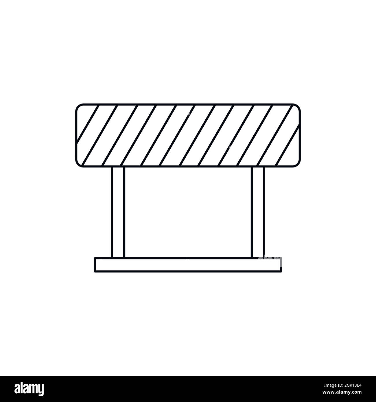 Traffic prohibition sign icon, outline style Stock Vector Image & Art ...