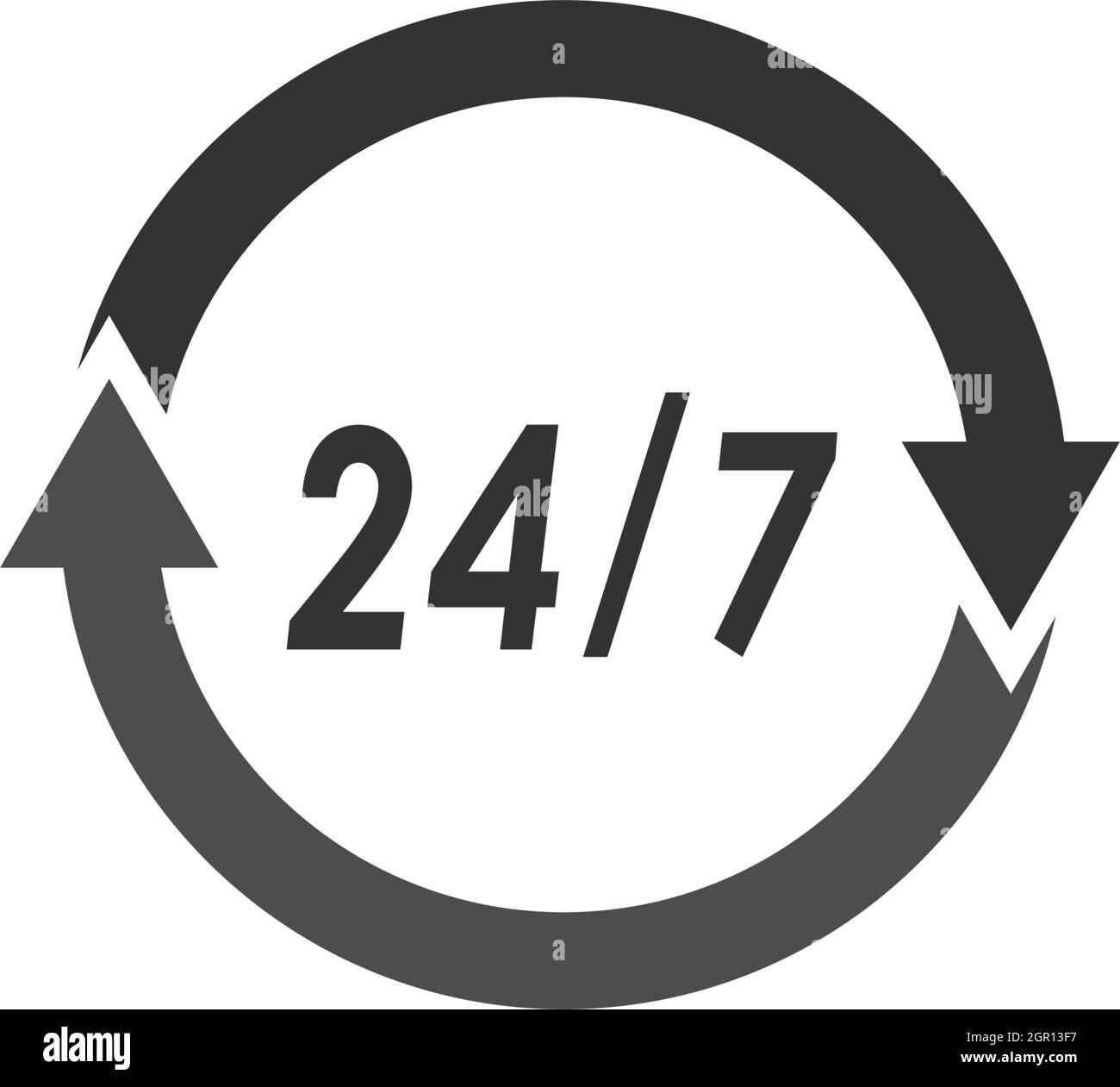 24 hour clock illustration Black and White Stock Photos & Images - Alamy