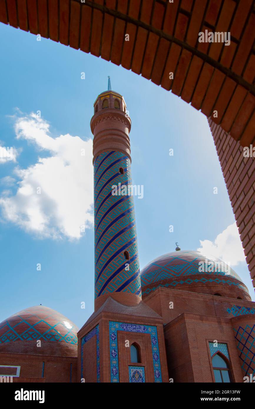 Imamzadeh Mausoleum or Goy Imam Mosque. Beautiful mosque in Ganja city ...