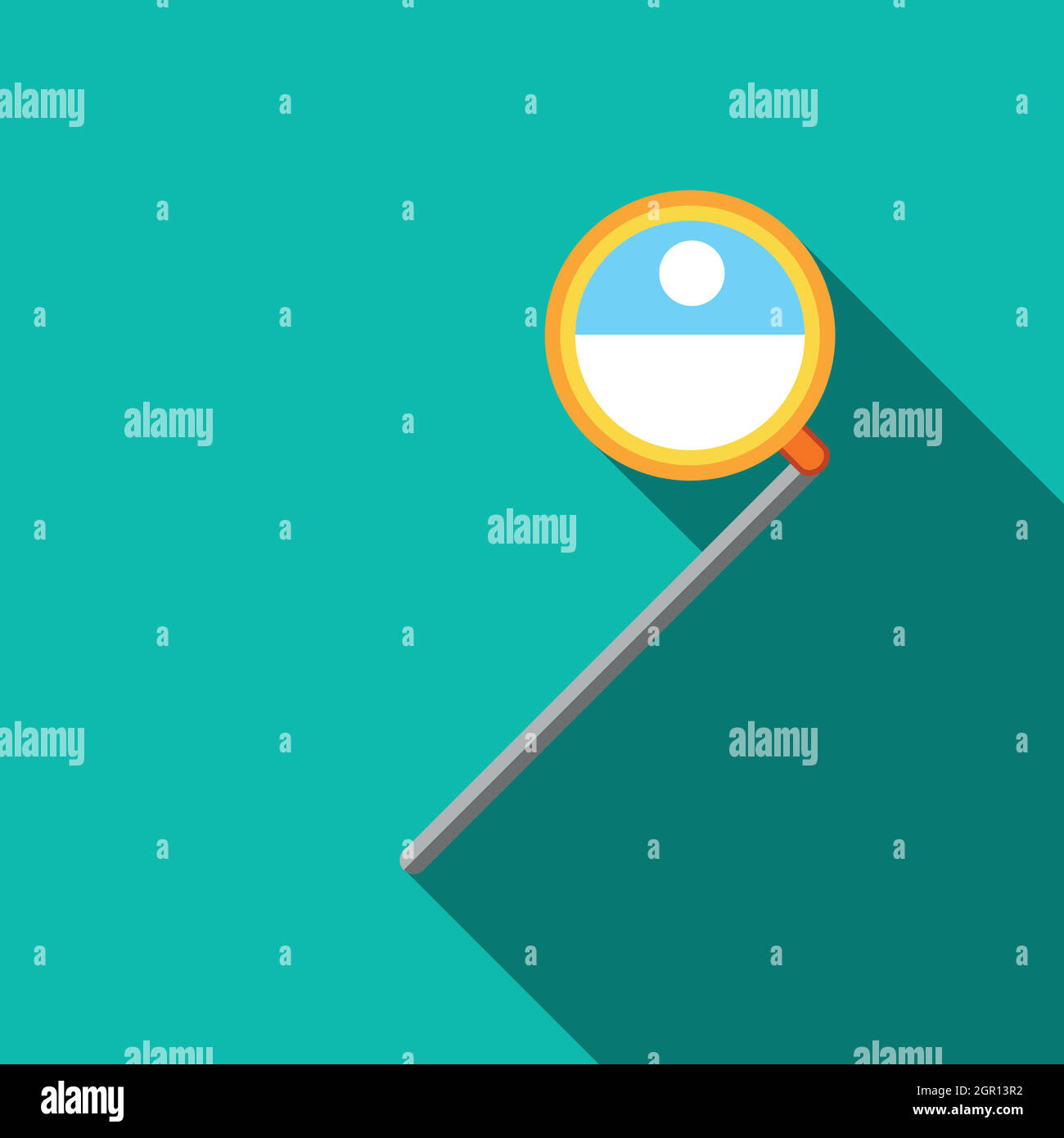 Old vintage magnifying glass Stock Vector Images - Alamy