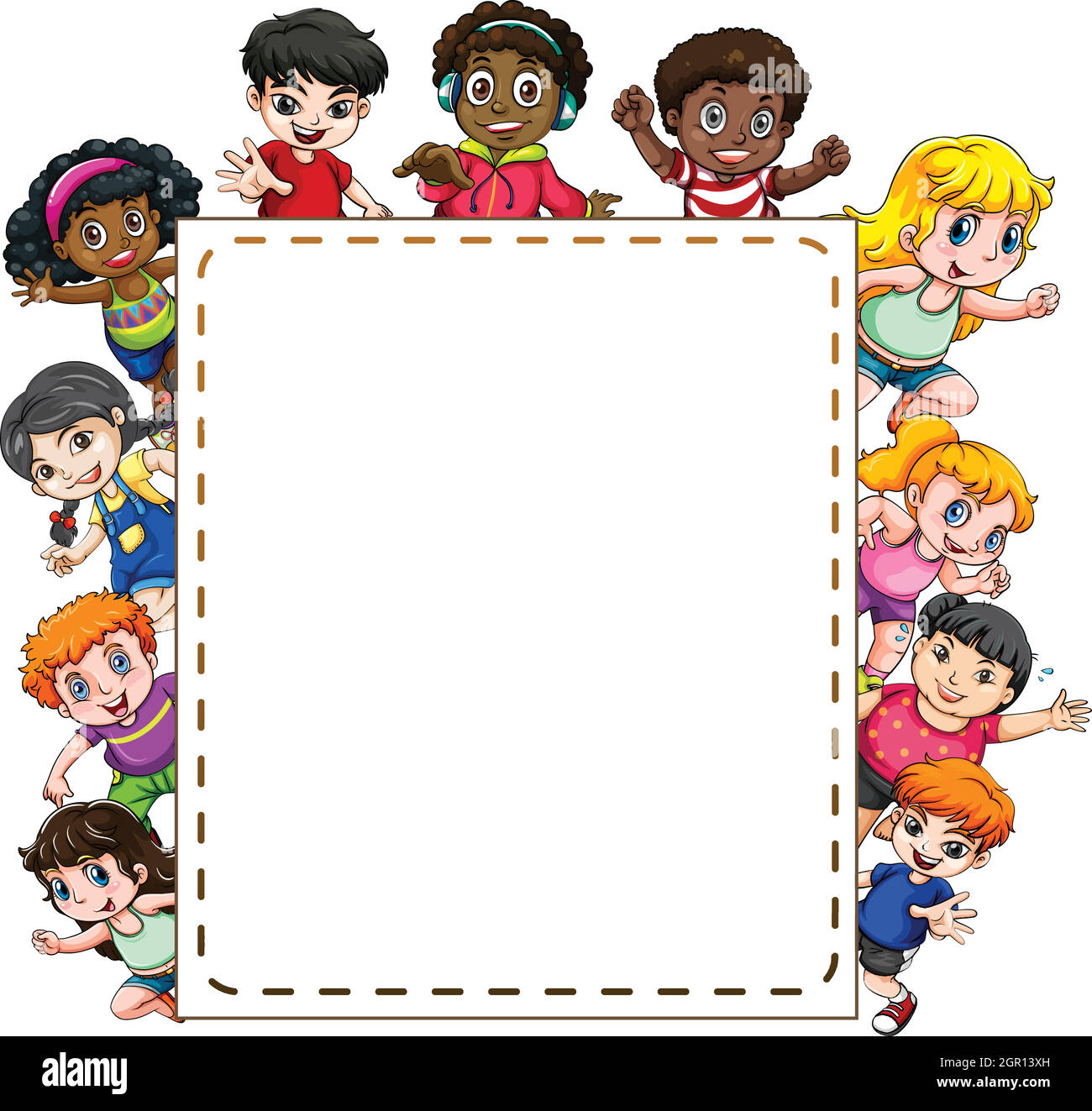 Children peeping hi-res stock photography and images - Alamy