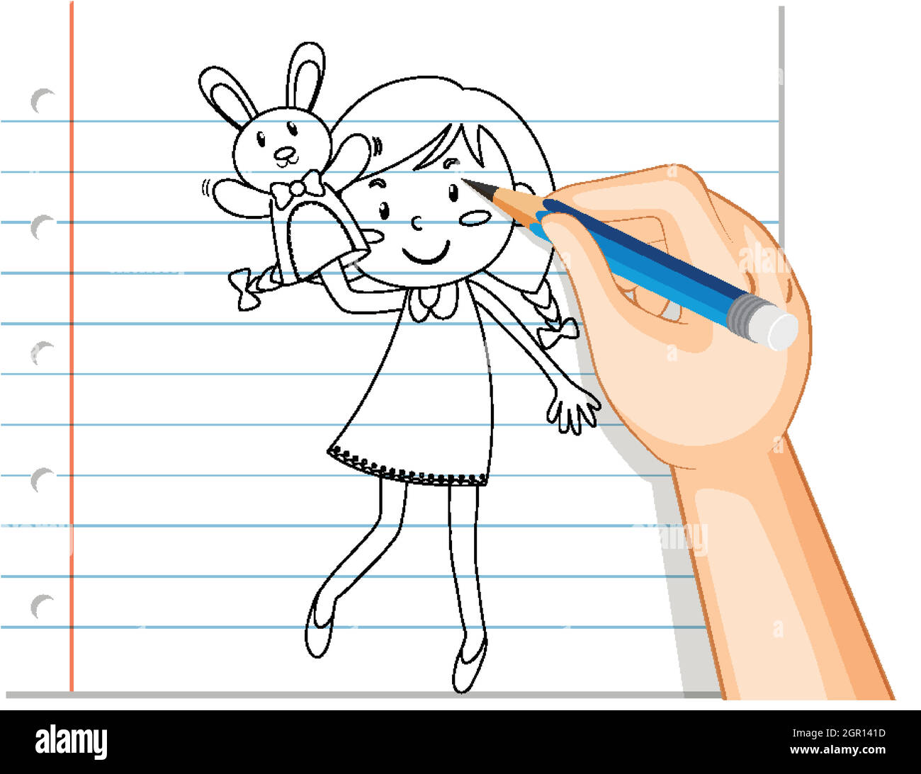 Hand outline hi-res stock photography and images - Alamy