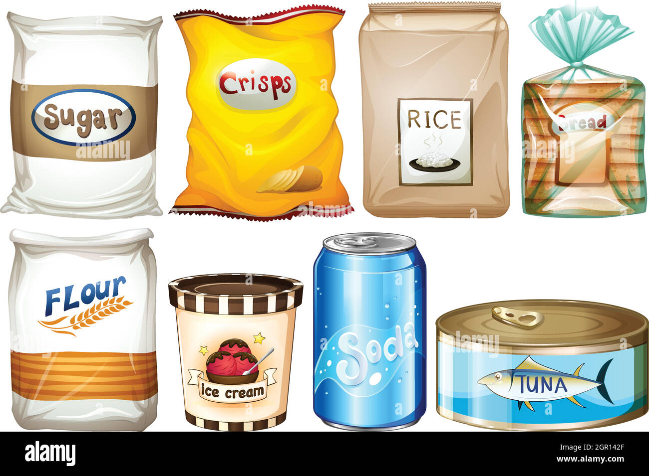 Many different canned foods hi-res stock photography and images - Alamy