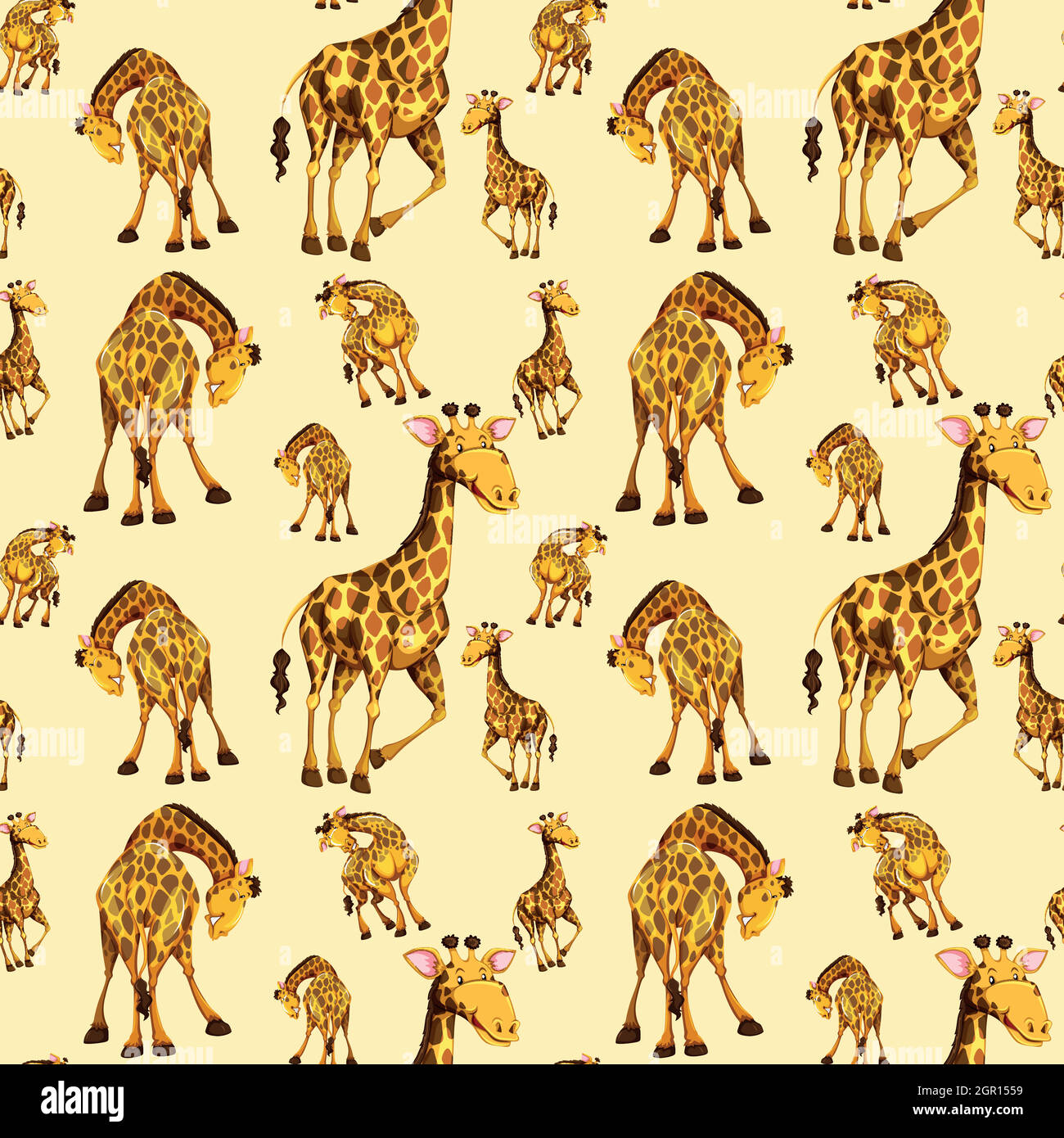 Giraffe pattern Stock Vector Images - Alamy