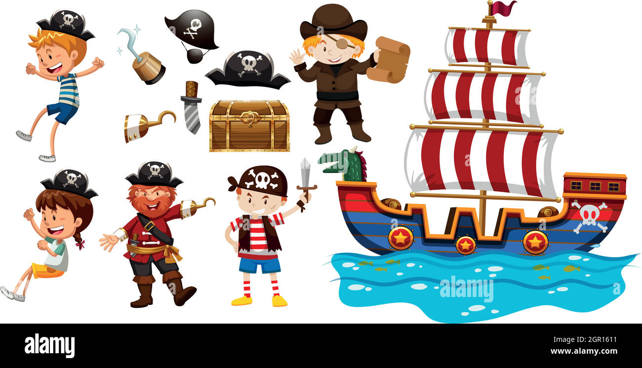 Youth adventure ship Stock Vector Images - Alamy