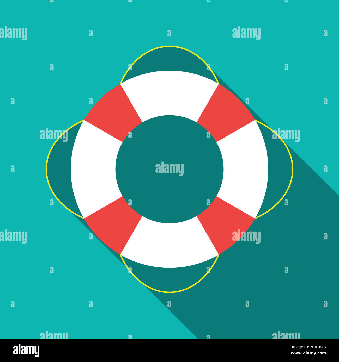 Lifebuoy icon in flat style Stock Vector Image & Art - Alamy