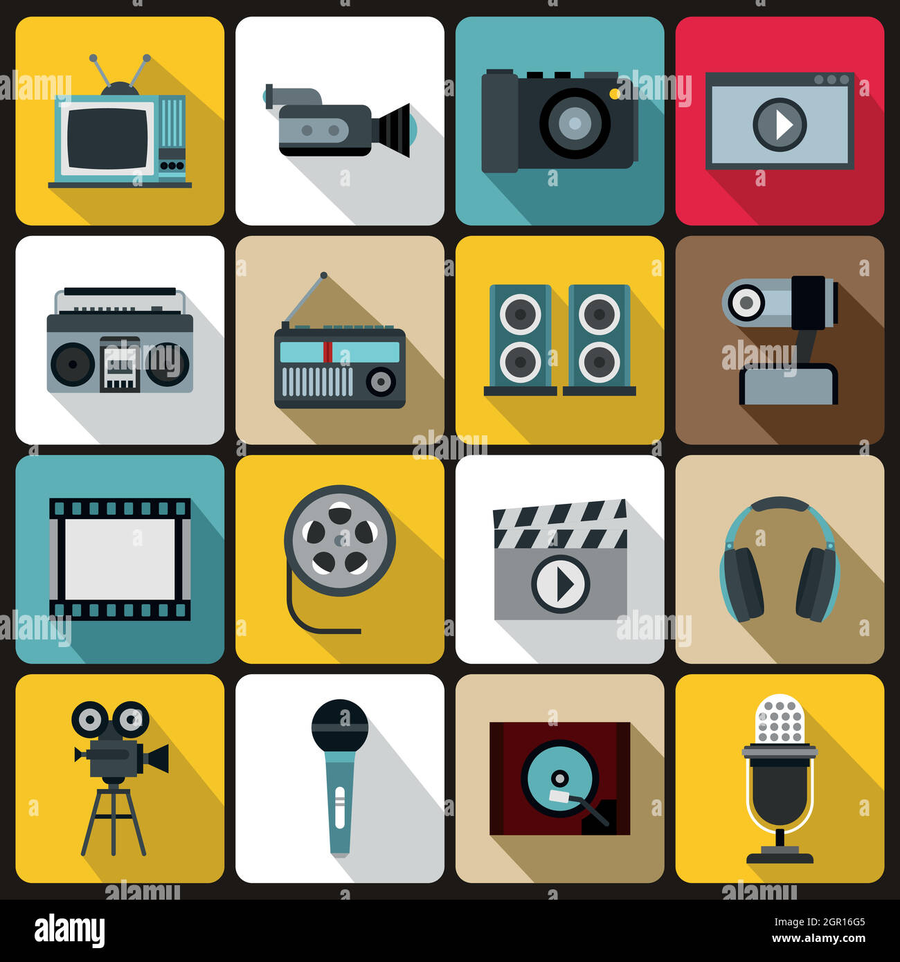 Computer video card flat Stock Vector Images - Alamy