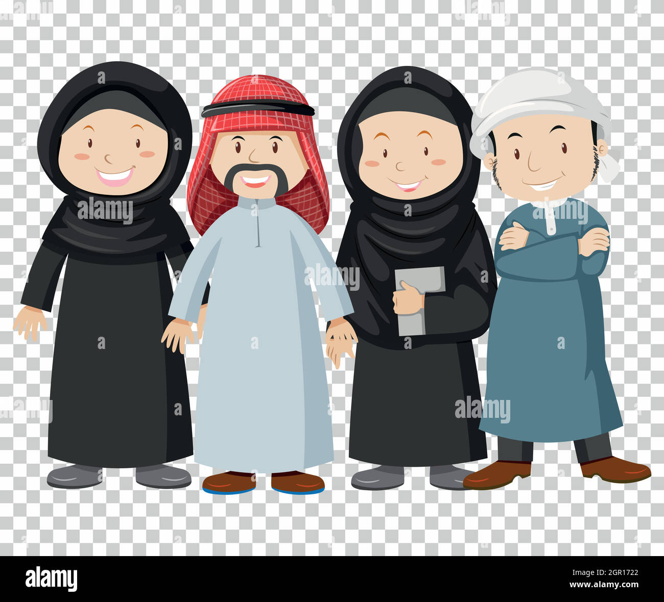 Muslim people on transparent background Stock Vector Image & Art - Alamy