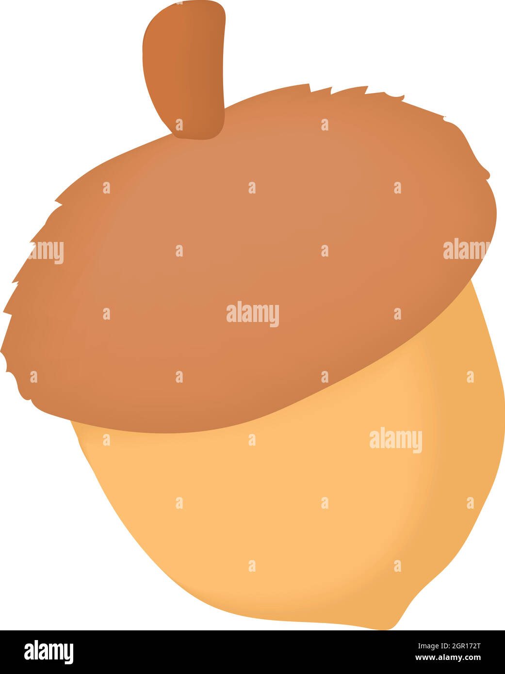 Acorn isolated icon fall Cut Out Stock Images & Pictures - Alamy