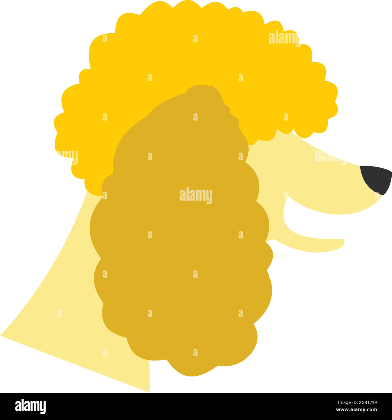 Poodle vector hi-res stock photography and images - Alamy