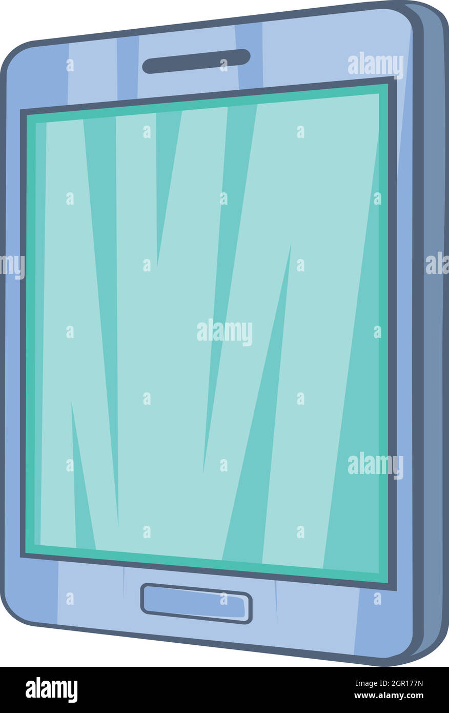 Tablet screen cartoon hi-res stock photography and images - Alamy