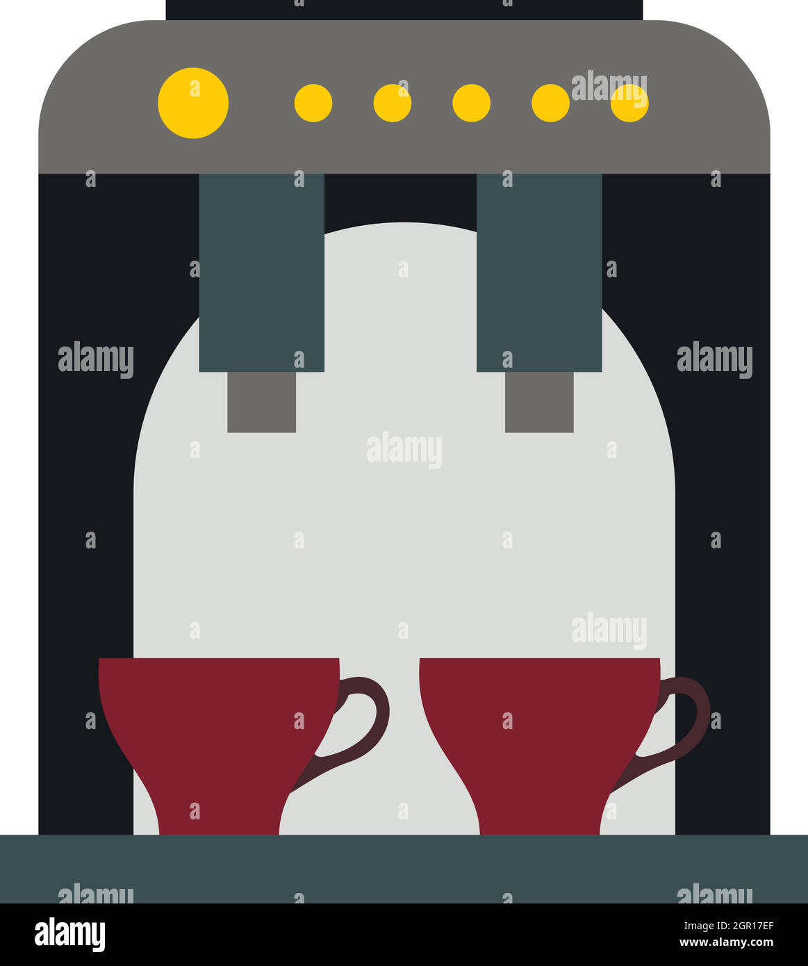 Coffee machine icon, flat style Stock Vector Image & Art - Alamy