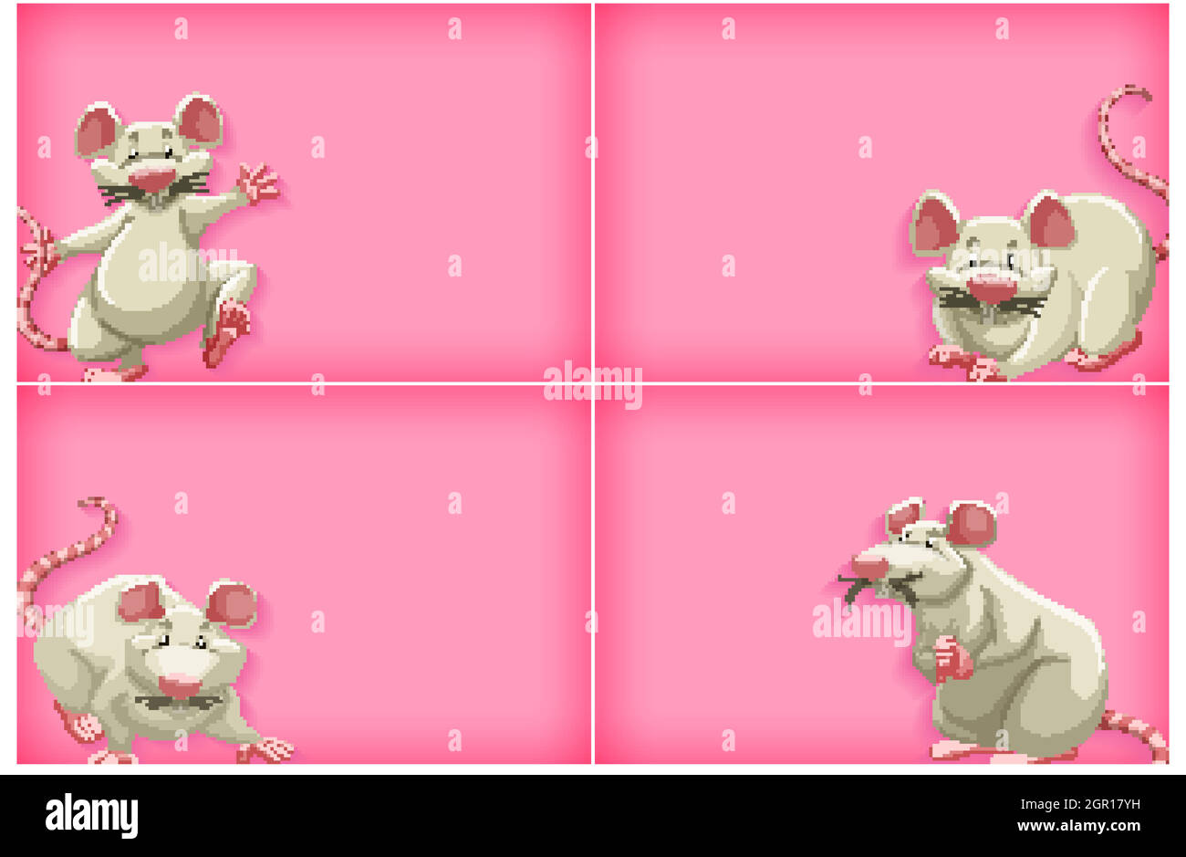 Background template with plain color and white mouse Stock Vector Image ...