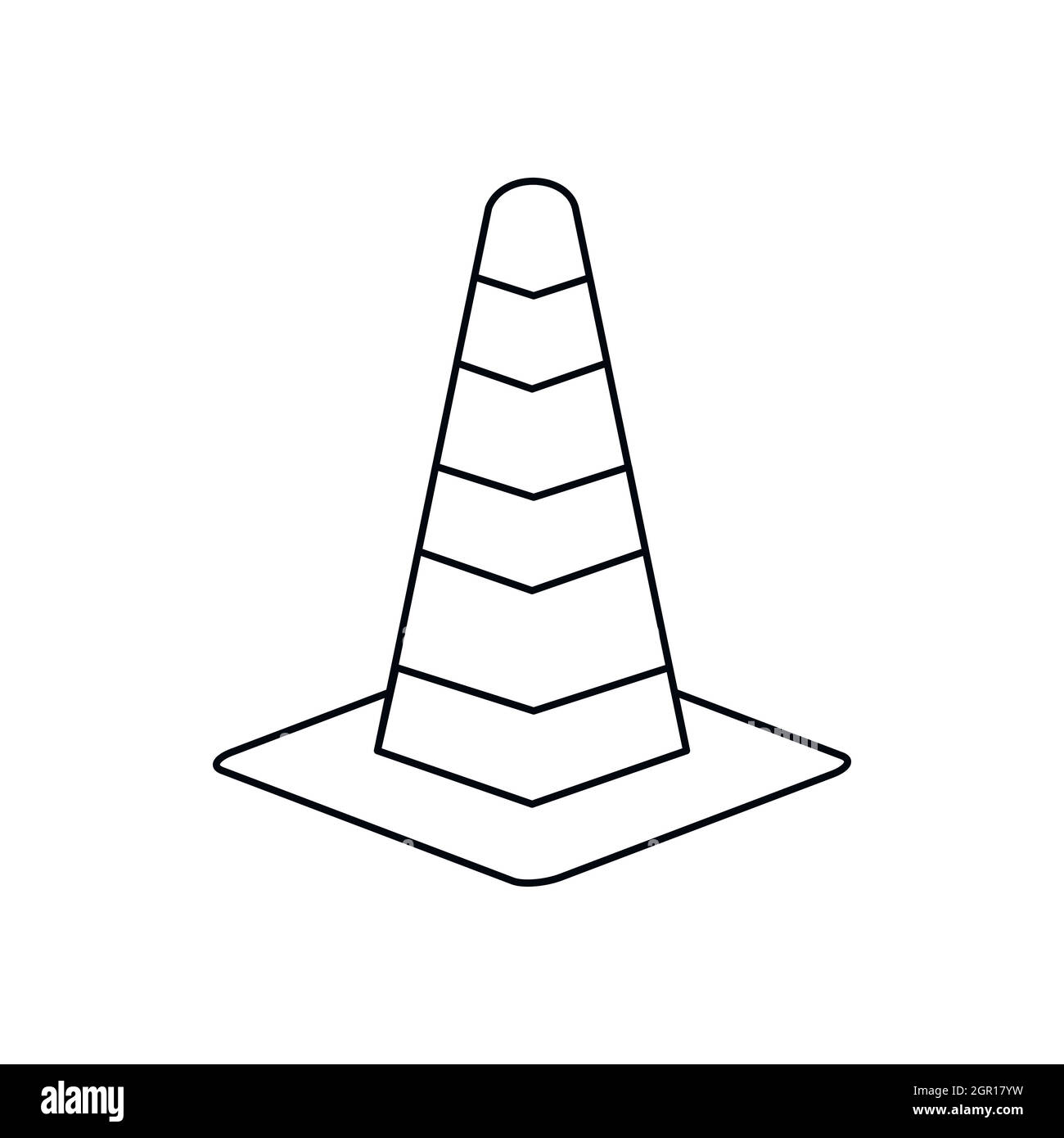 Isolated traffic cone Cut Out Stock Images & Pictures - Alamy