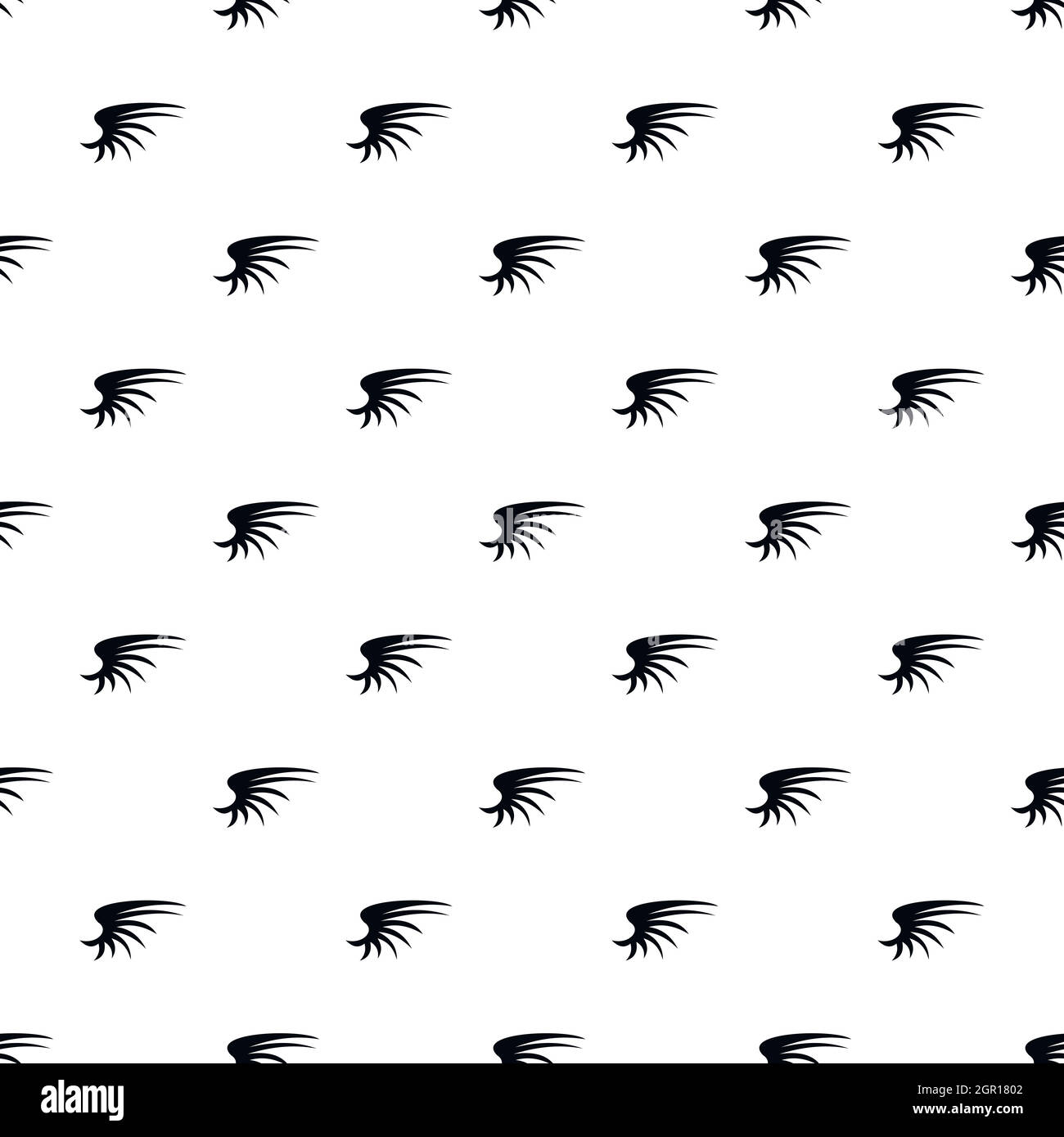 Fluffy birds wing pattern, simple style Stock Vector Image & Art - Alamy