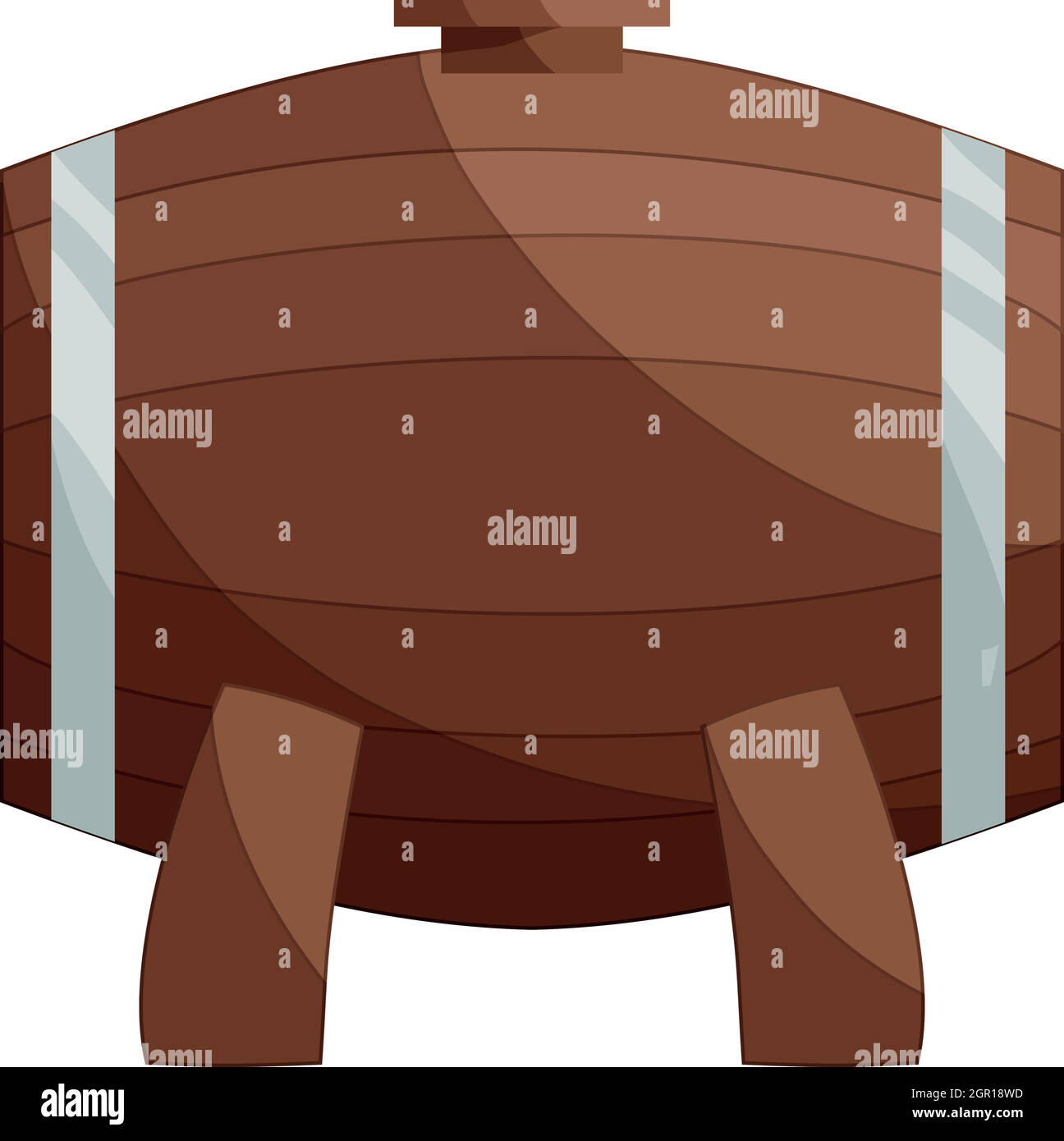 Antique wooden barrel on Stock Vector Images - Alamy