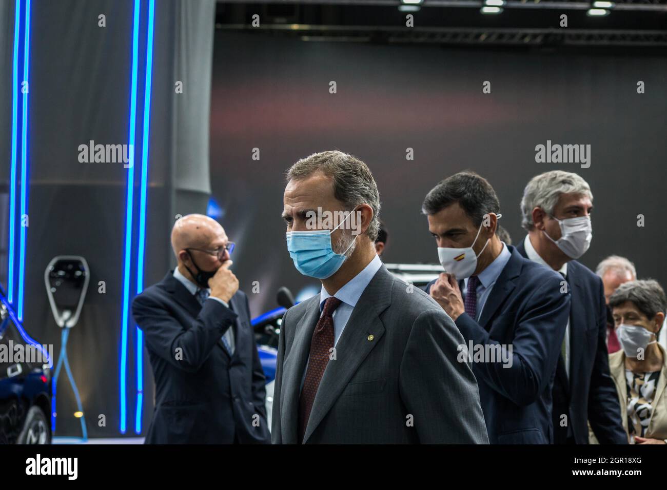 The Spanish King, Felipe VI and the Spanish president, Pedro Sanchez ...