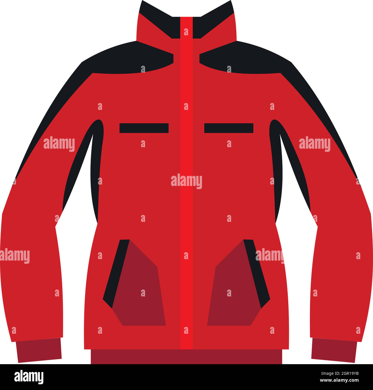 Red hooded jacket Stock Vector Images - Alamy