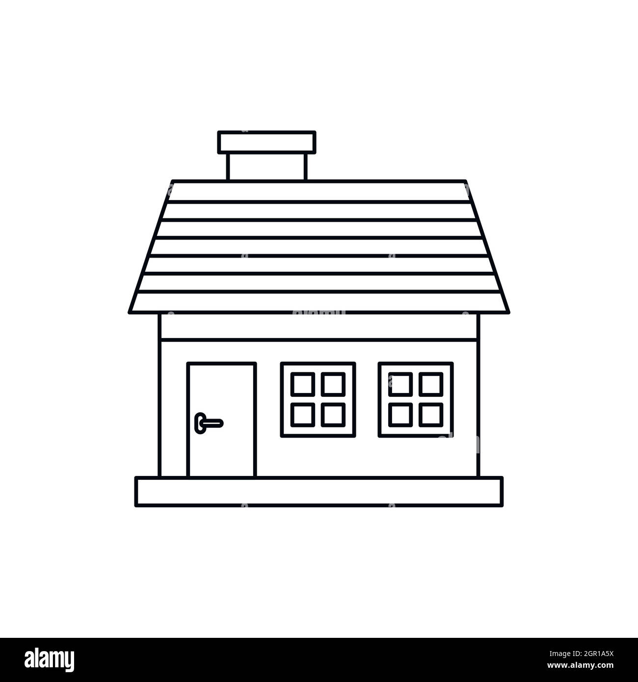 Cottage in modern style Cut Out Stock Images & Pictures - Alamy